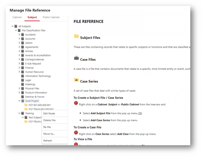 Moving an existing Folder