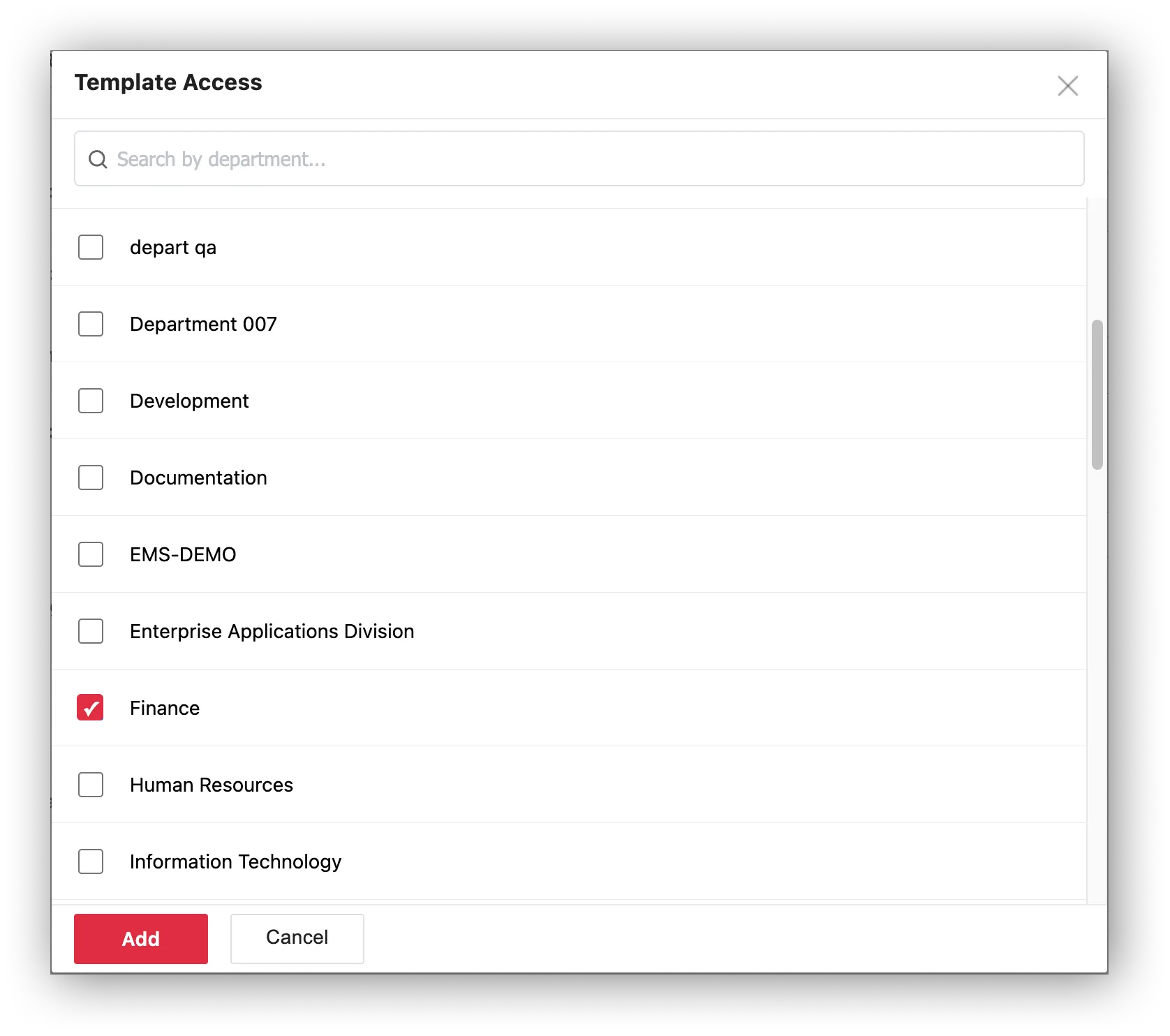 Configuring template users