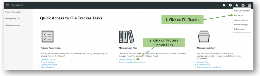 Processing the Returned Files
